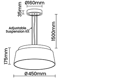 Invictus Float 45 - 20W | Abby Lighting