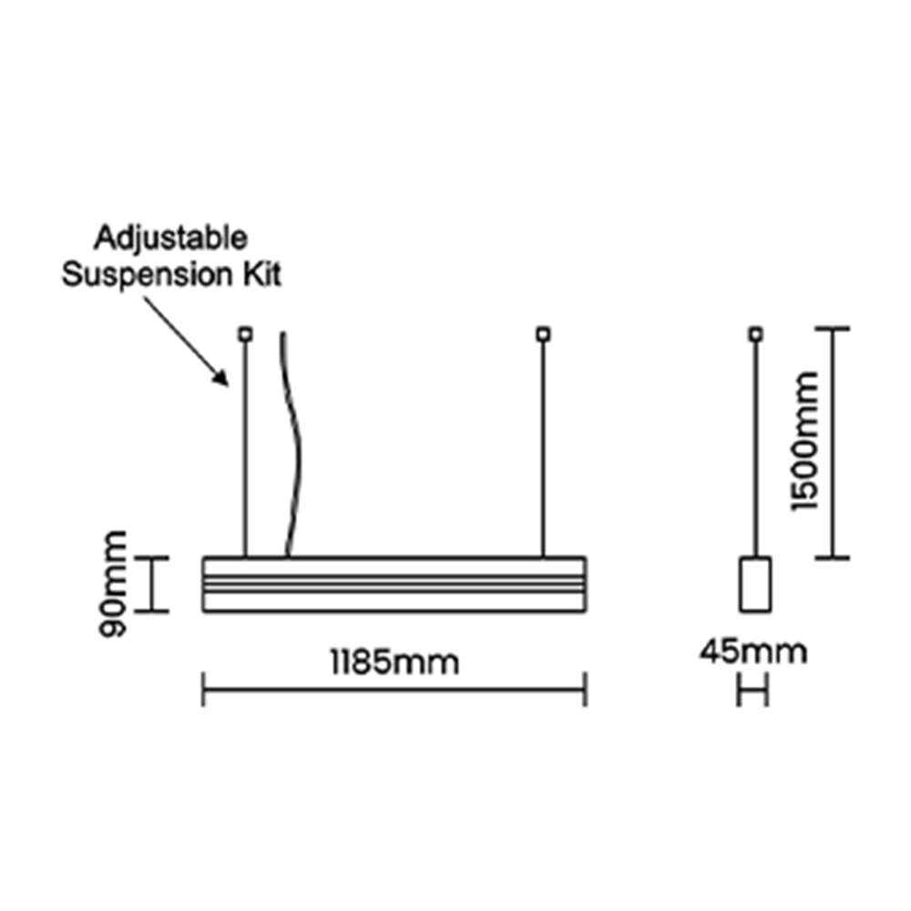 Twinline P OPD 120 - 40W | Abby Lighting