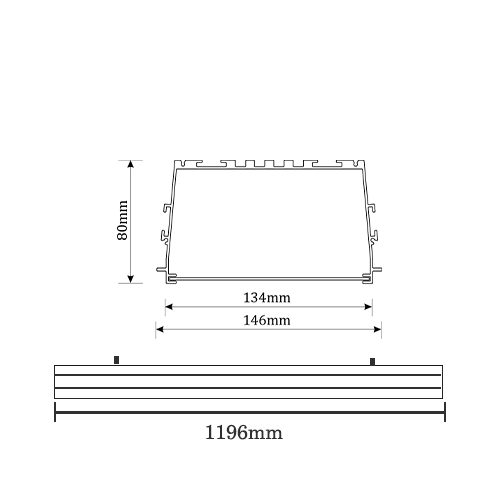 T Zee Dropdown OPD 120 - 28W | Abby Lighting